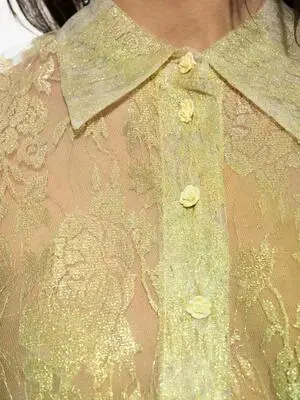 Munthe Bustona Floral Lace Ruffled Blouse