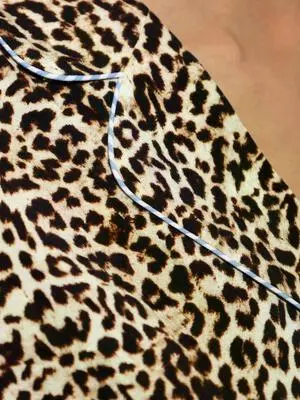 Munthe Leopard-print Contrast Piping Shirt