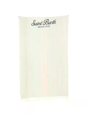 MC2 SAINT BARTH Foutas Light Striped Beach Towel - Neutrals