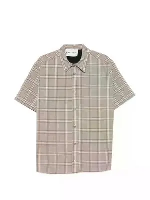 AMARANTO Checked Short-sleeve Shirt