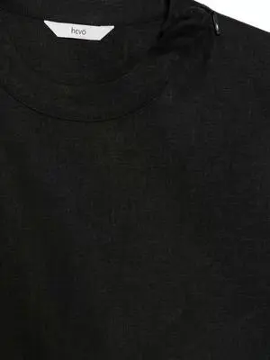 HEVO Crew-neck Short-sleeve T-shirt - Black