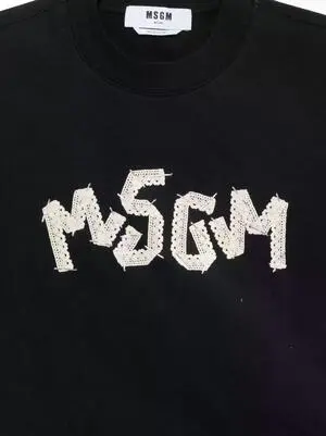 MSGM Lace Logo Sweatshirt