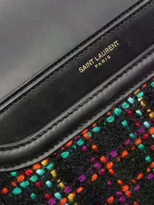Saint Laurent Solferino Tweed Shoulder Bag