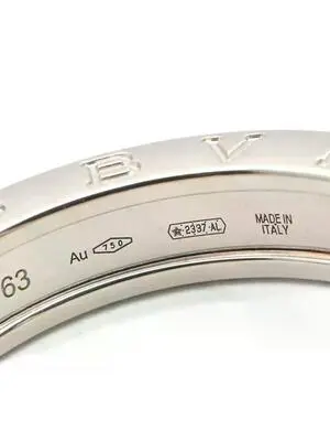 BVLGARI 2010 B.zero1 18k White Gold Ring - Silver