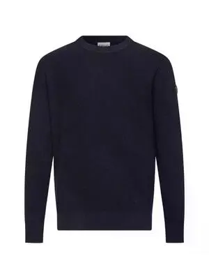 Moncler Logo Patch Waffle-knit Sweater