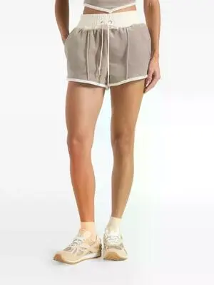 Manière De Voir Drawstring Shorts With Contrast Piping