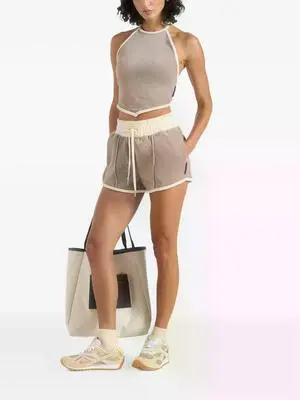 Manière De Voir Drawstring Shorts With Contrast Piping