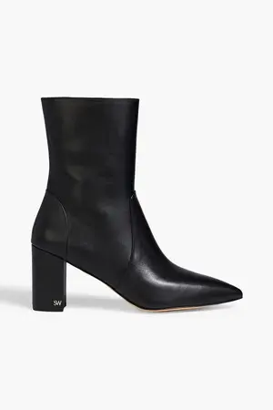 STUART WEITZMAN Renegade 75 Leather Ankle Boots