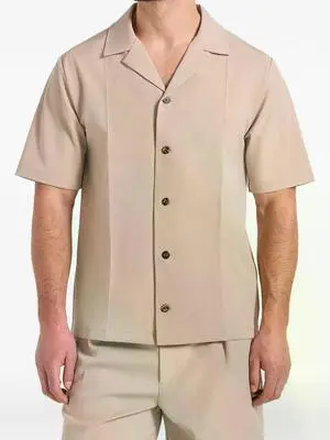 Manière De Voir Felix Crease-detail Shirt - Neutrals