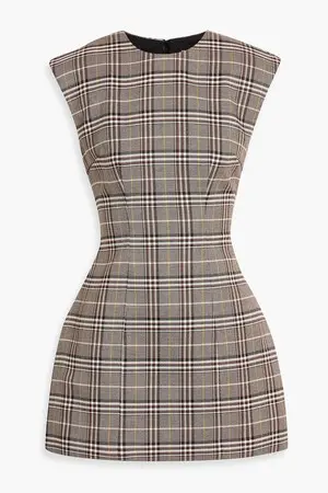Ronny Kobo Wolverton Checked Jacquard Mini Dress