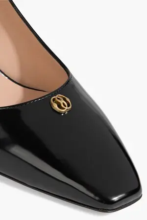 Bally Patent Leather Pumps With Logo Embellishment