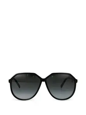 Valentino Garavani Vlogo Geometric-frame Sunglasses - Black