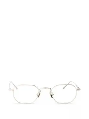 Matsuda Geometric Frame Eyeglasses - Silver
