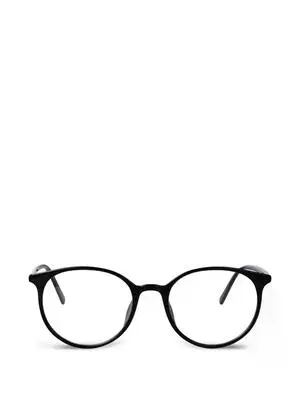 Valentino Garavani VALENTINO GARAVANI EYEWEAR VLOGO ROUND-FRAME GLASSES Black