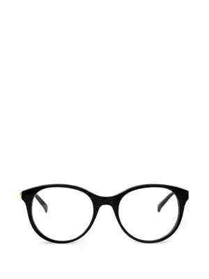 Valentino Garavani Vlogo Signature Round-frame Eyeglasses - Black