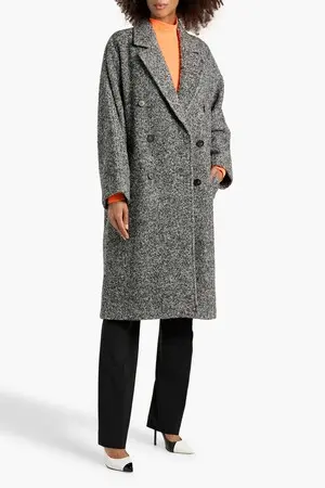 Vince Double-breasted Tweed Coat