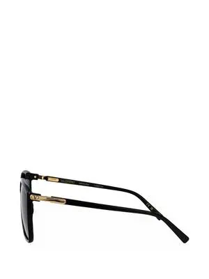 Valentino Garavani Geometric Frame Sunglasses - Black