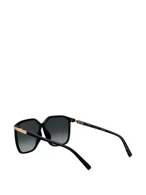 Valentino Garavani Geometric Frame Sunglasses - Black