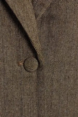 Ronny Kobo Birch Herringbone Tweed Blazer