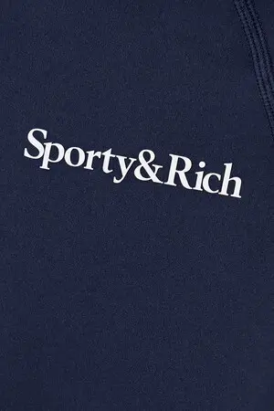 SPORTY & RICH Serif Cropped Stretch Top