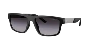 Emporio Armani Emporio Armani Rectangular Sunglasses Grey Gradient