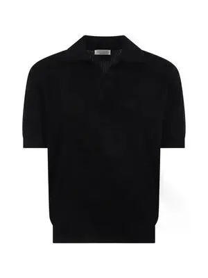 ROBERTO COLLINA Open-knit Short-sleeve T-shirt