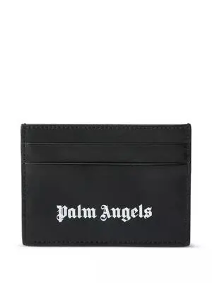 Palm Angels Logo-print Card Holder - Black