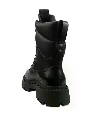Ash Padded Lace-up Combat Boots