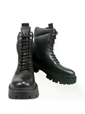 Ash Padded Lace-up Combat Boots