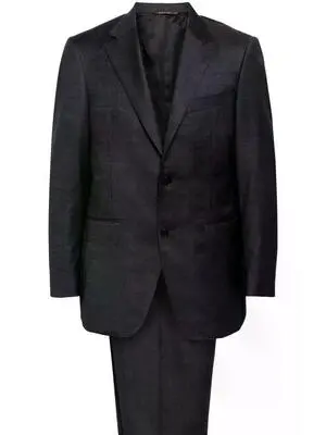 Canali Single-breasted Wool Suit - Blue