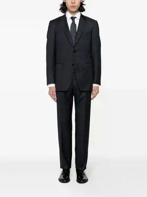 Canali Single-breasted Wool Suit - Blue