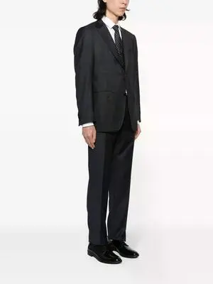 Canali Single-breasted Wool Suit - Blue