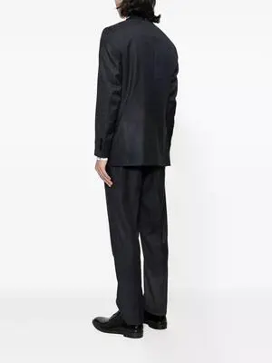 Canali Single-breasted Wool Suit - Blue