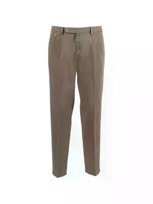 BRIGLIA 1949 Pleated Front Tapered Trousers