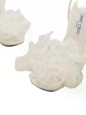 JIMMY CHOO Mimmi Ruffled Sandals