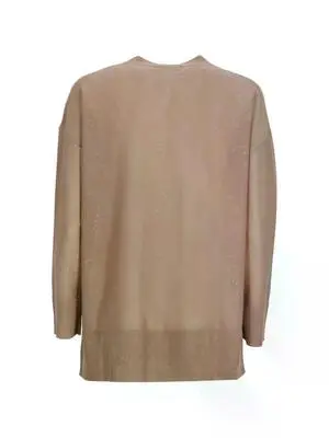 KANGRA Sequin Embellished V-neck Cardigan