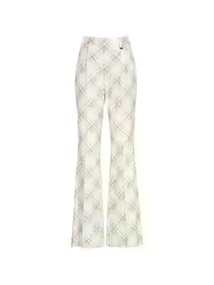 VIVIENNE WESTWOOD Check Pattern Distressed Trousers