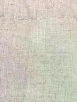 D.exterior Linen Slub Shorts With Turn-up Cuffs