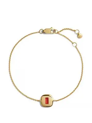 Monica Vinader Gemdrop Bracelet With Onyx - Gold