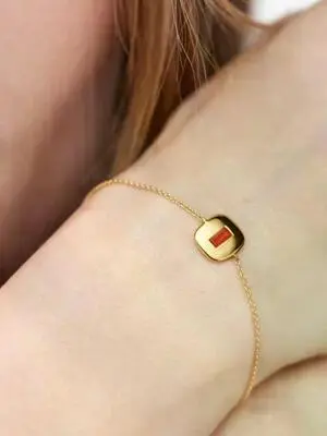 Monica Vinader Gemdrop Bracelet With Onyx