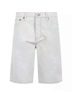 DAILY PAPER Logo Print Contrast Stitch Shorts