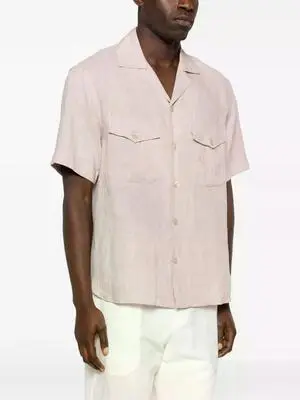 Eleventy Linen Pocket Shirt - Pink