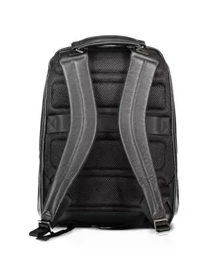 PIQUADRO Pebbled Leather Backpack