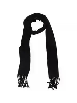 Off-White Fringed Scarf - Black