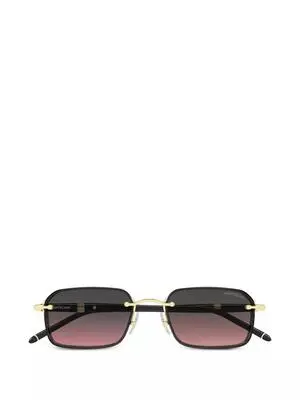 Montblanc Rectangle Frame Sunglasses - Gold