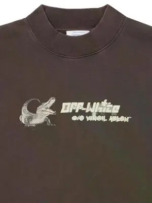 Off-White Crocodile Graphic Sweatshirt