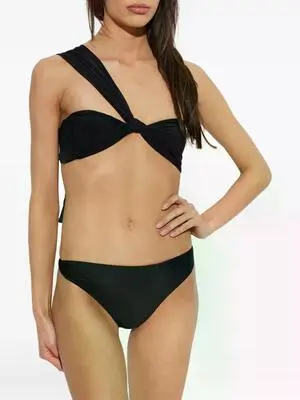 Balmain One-shoulder Knotted Bikini