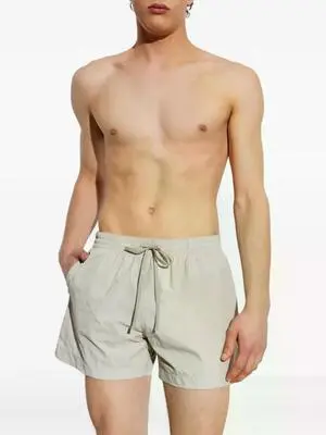 MAISON MARGIELA Drawstring Swim Shorts With Logo Embroidery