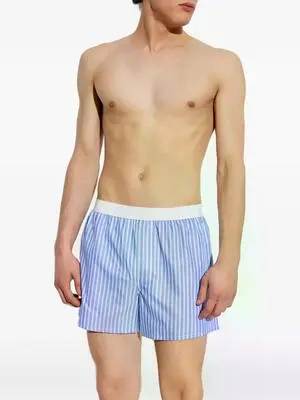 TOM FORD Vertical-stripe Boxer Shorts - Blue