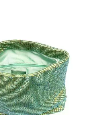 TWENTY FOURHAITCH Varadero Crystal Clutch Bag - Green